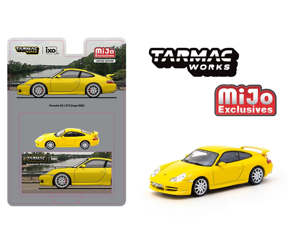 (pre-order) Porsche 911 GT3 996 Yellow Ixo Models Tarmac Works Limited ...