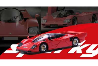 Porsche 1993 Dauer 962 Red Sparky Tiny Exclusive 1/64 – Hanz Driven