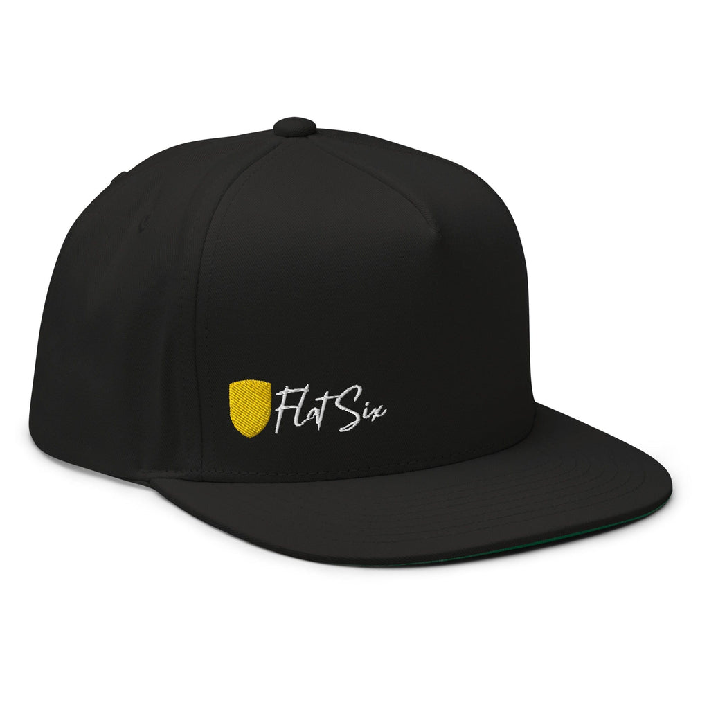 Flat Six Flat Bill Cap Yellow Insignia – Hanz Driven