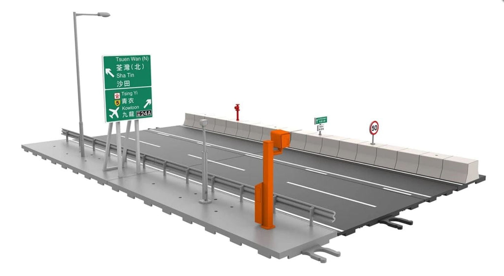 Tiny City Bd16 Major Highway Road Diorama 1/64 scale – Hanz Driven